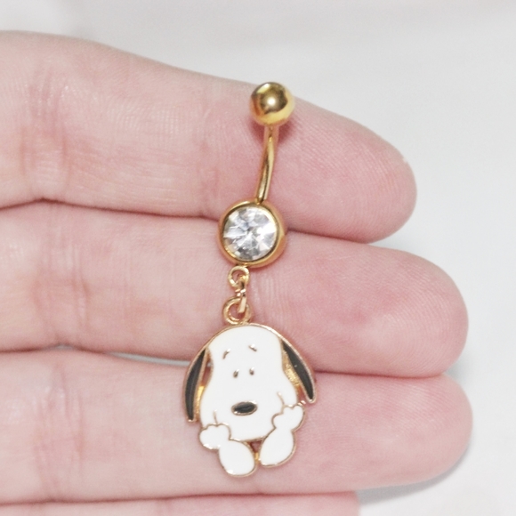 Peanuts | Jewelry | Snoopy Character Belly Ring | Poshmark